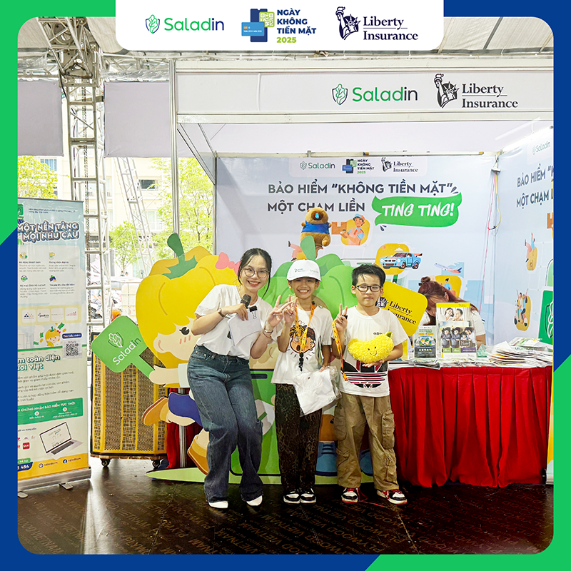 Saladin x Liberty Insurance tham gia Ngày Không Tiền Mặt 2025 - Saladin bảo hiểm công nghệ: Tự ...